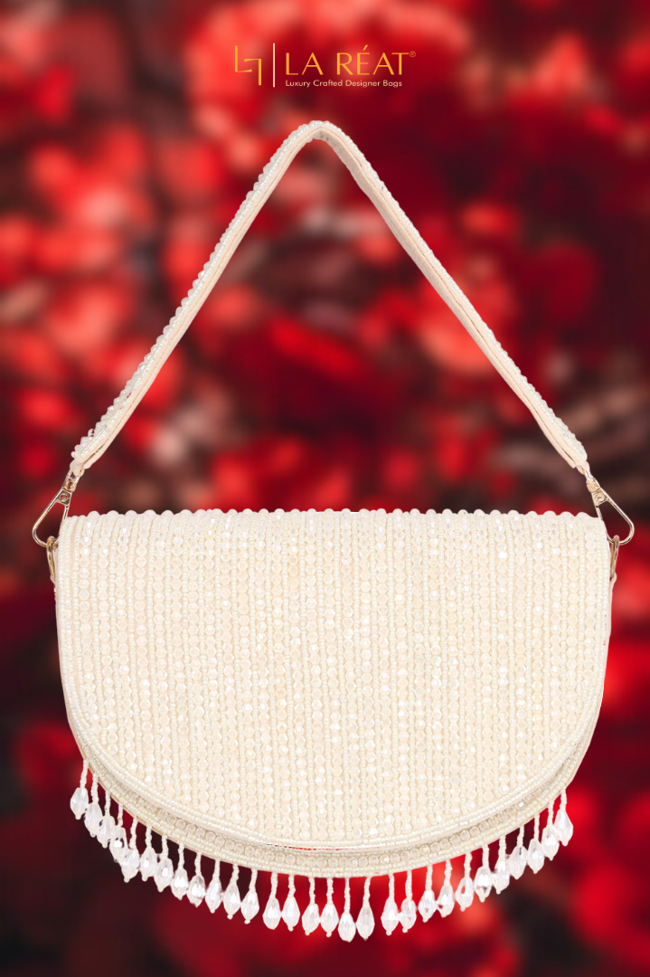 La Reat's Splendor Women's Bridal Fancy Party Hand Embroidery Clutch P ...